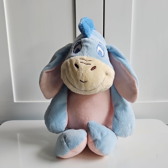 Disney | Toys | Disney Eeyore Blue And Pink Stuffed Donkey | Poshmark